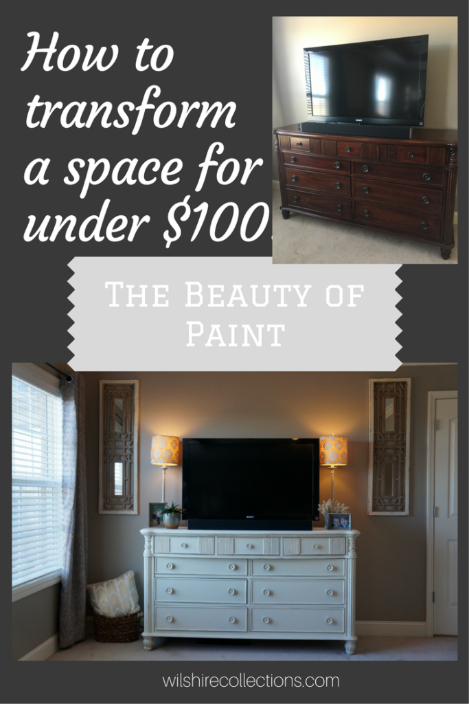Transform spaces in your home for under $100 with the beauty of paint!