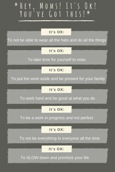 Being a Mom isn't easy. We try to wear all the hats and do all the ...