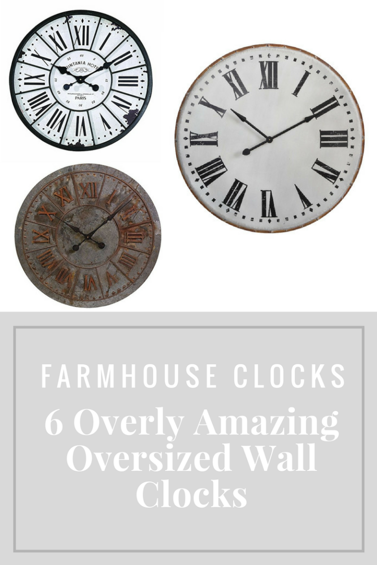6 Overly Amazing, Oversized Wall Clocks! Make a statement in your home!