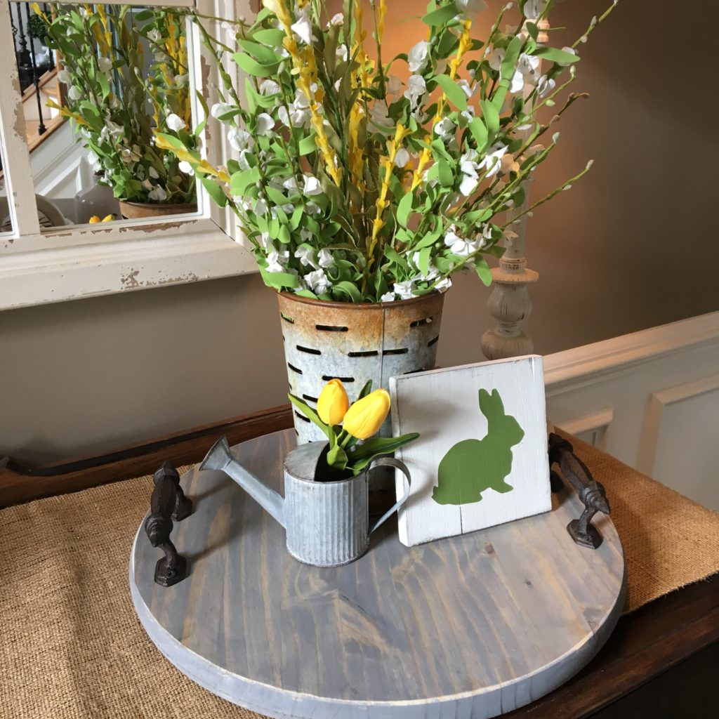 How to style your Olive Bucket for Spring! Get the farmhouse look!