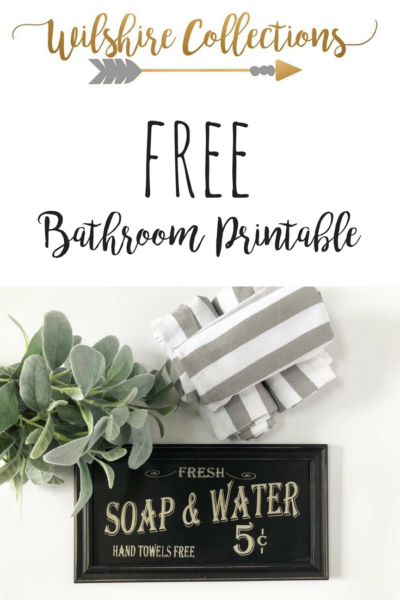 FREE Bathroom Printable for you!! - Wilshire Collections