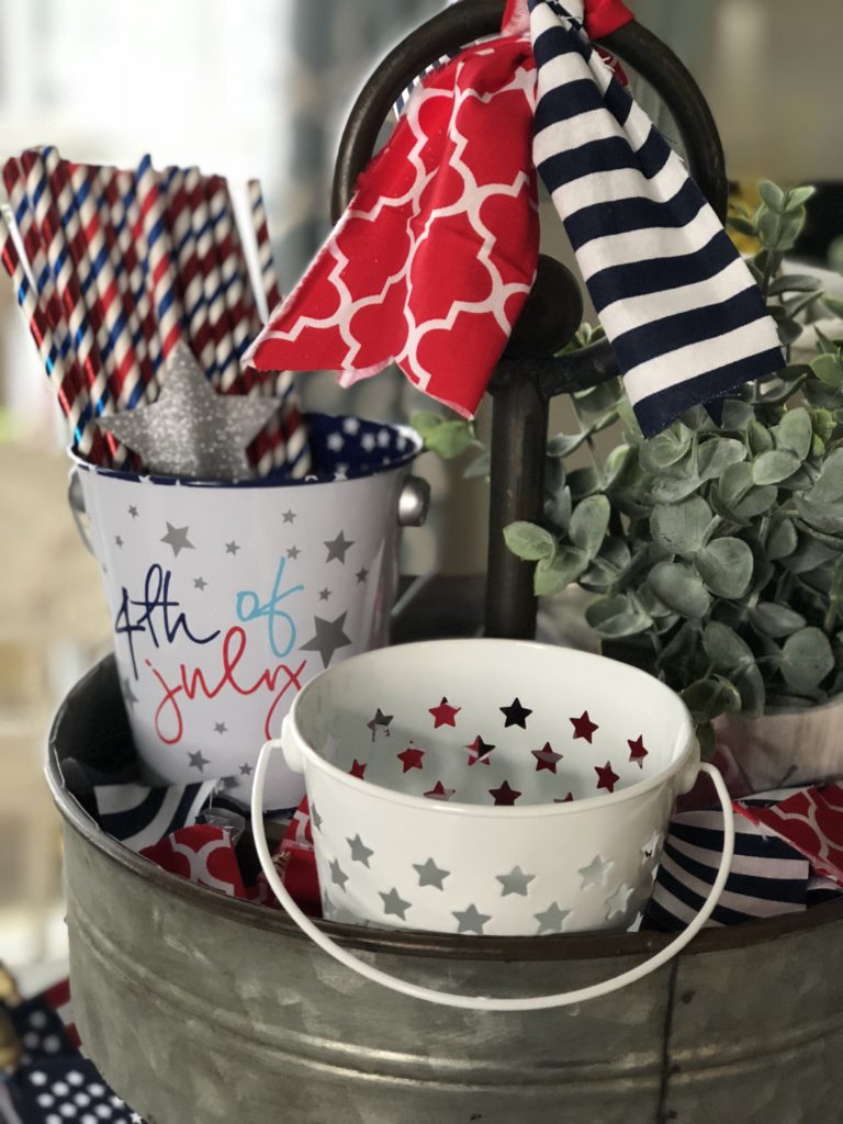 Target Dollar Spot Decor in my 4th of July Tiered Tray! Get this cute ...