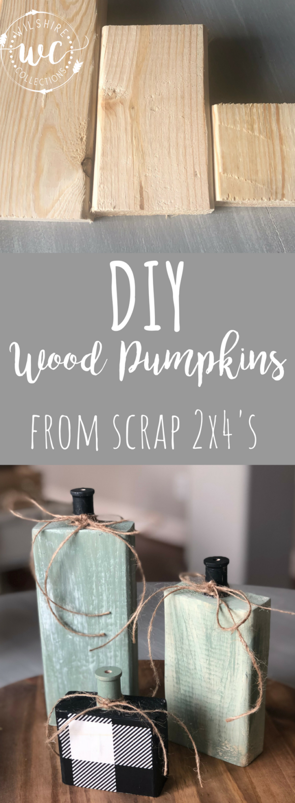 DIY wood pumpkins from scrap 2x4's! A great Fall craft! - Wilshire ...