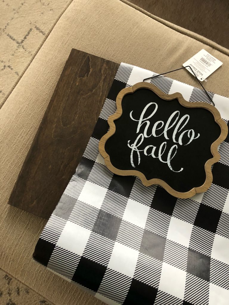 Easy DIY buffalo check sign! (No painting required!) - Wilshire Collections