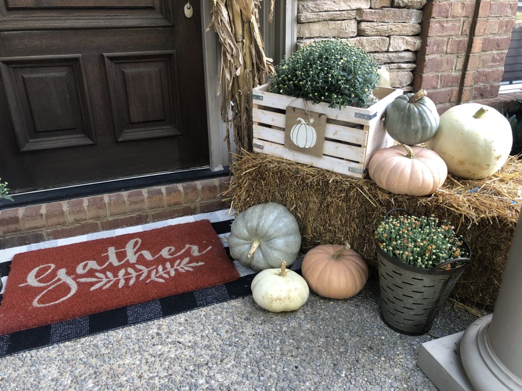 My fall front porch makeover, farmhouse style with some touches of ...