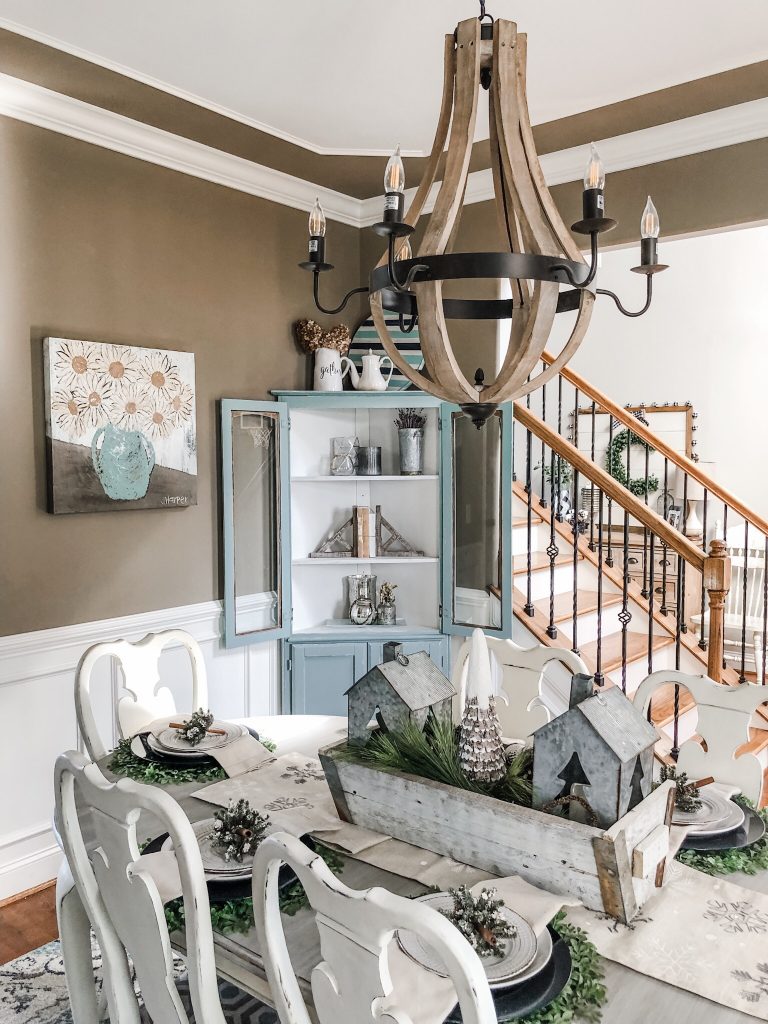 An easy winter table setting in my dining room! - Wilshire Collections