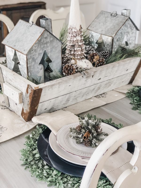 An easy winter table setting in my dining room! - Wilshire Collections