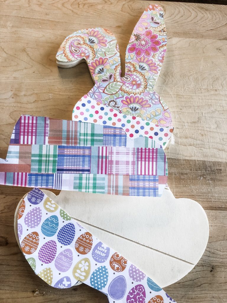 DIY~ wood bunny turned into darling REVERSIBLE Easter decor! - Wilshire ...