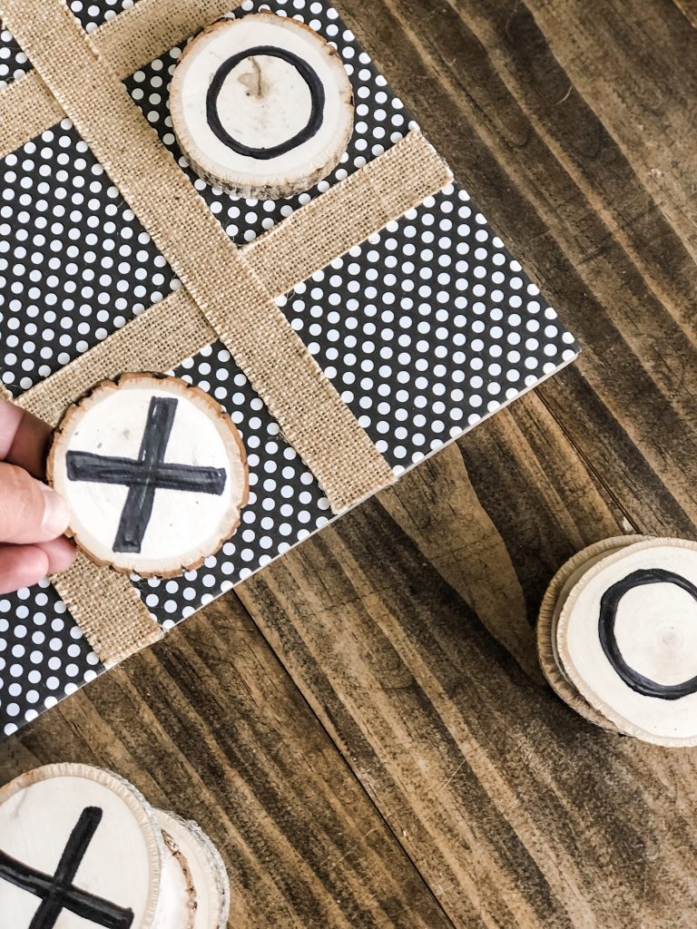 DIY Tic-Tac-Toe Game that's cute and fun! - Wilshire Collections