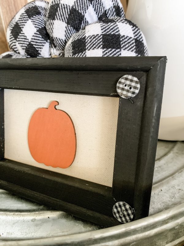 Halloween DIY on reverse canvas for a cute (not spooky) look ...