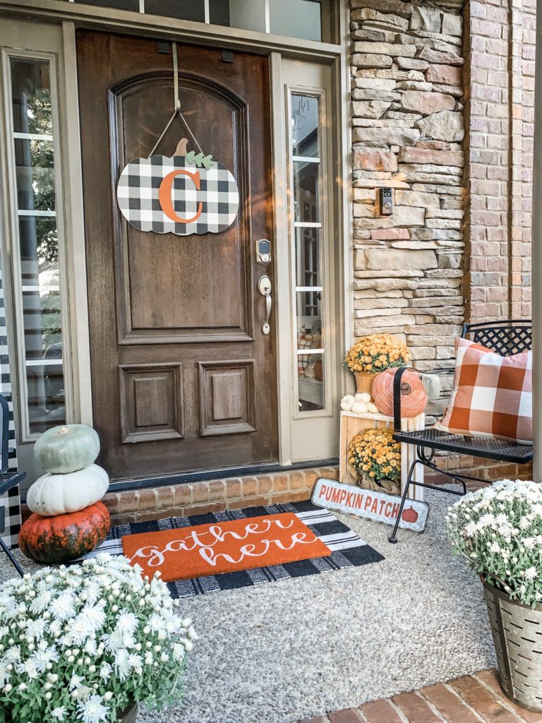 My buffalo check fall porch! - Wilshire Collections