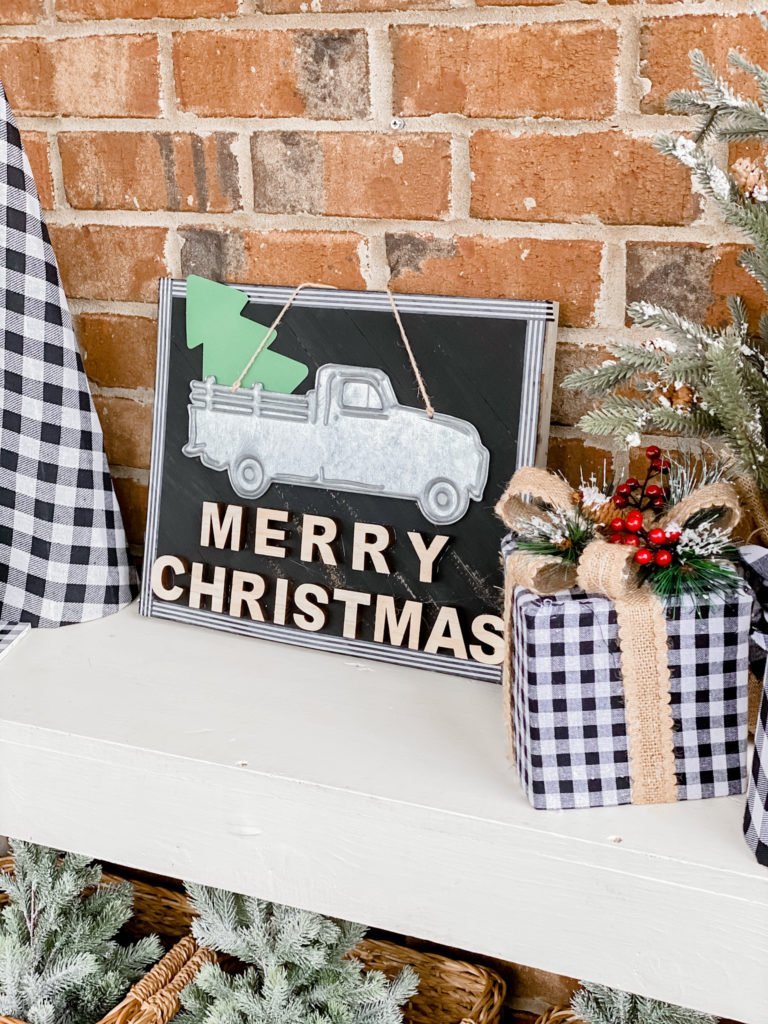 Christmas truck DIY sign- a cute and easy project for the holidays ...