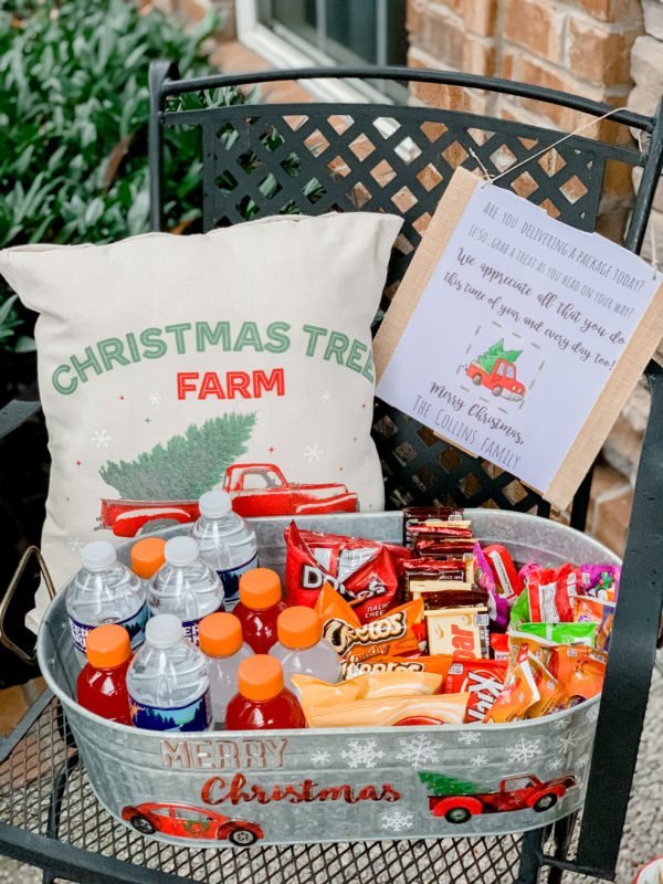 Delivery driver snack bucket idea and free printable! - Wilshire ...