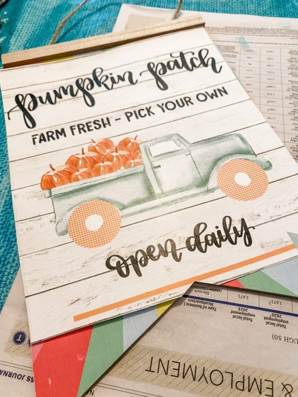 DIY Dollar Tree sign using a printable! - Wilshire Collections