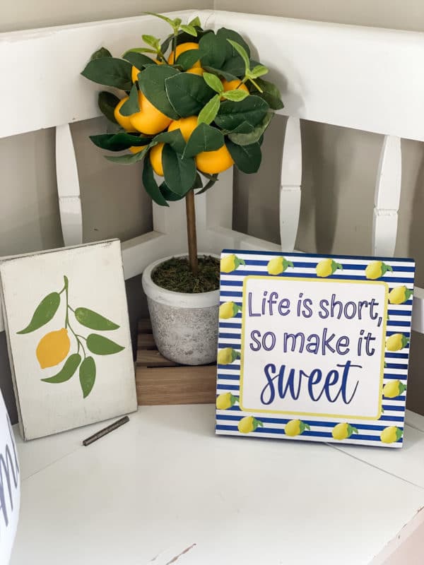The easiest reversible DIY Lemon sign! - Wilshire Collections