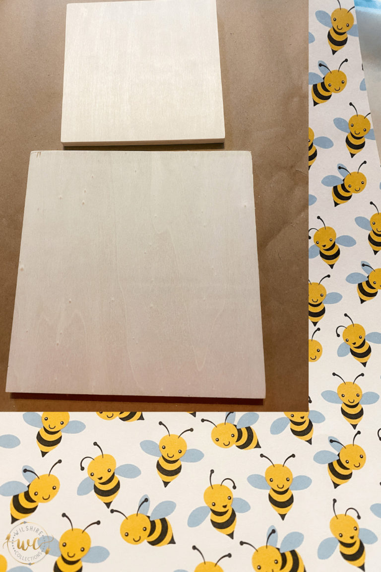 DIY Bee sign using a cute printable! - Wilshire Collections
