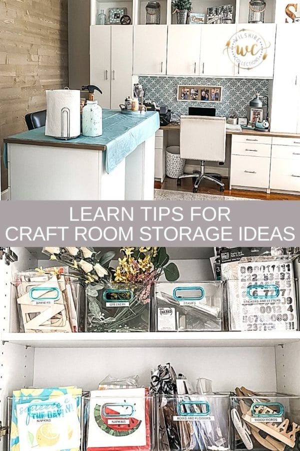 Craft room storage ideas- how to organize craft supplies! - Wilshire ...