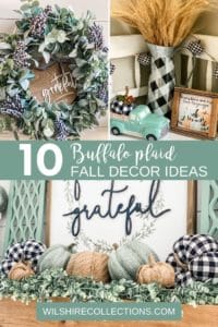 10 Buffalo check fall decor ideas - Wilshire Collections