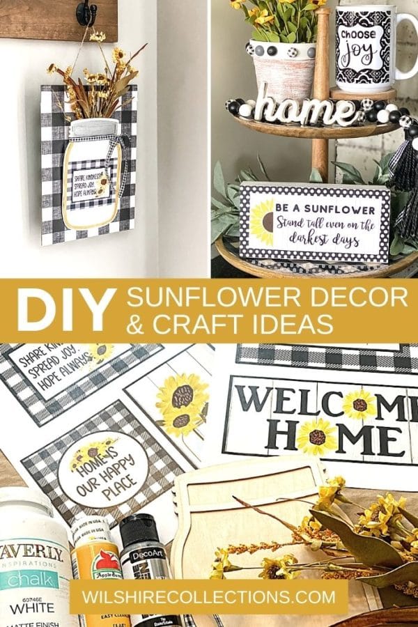 Sunflower decor and craft ideas! - Wilshire Collections
