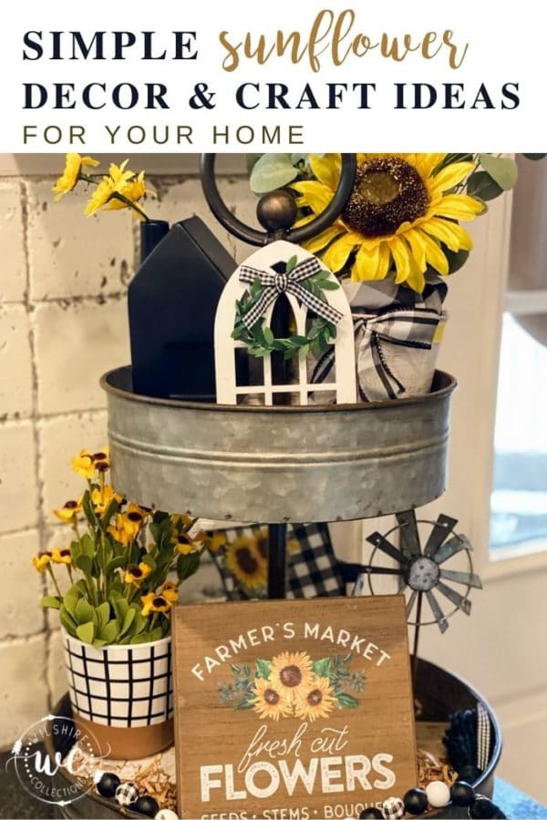 Sunflower decor and craft ideas! - Wilshire Collections