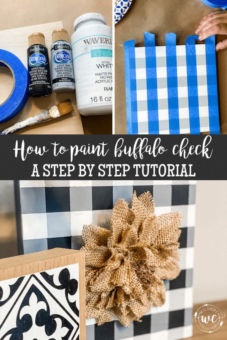 How to paint buffalo check! A step by step tutorial. - Wilshire Collections