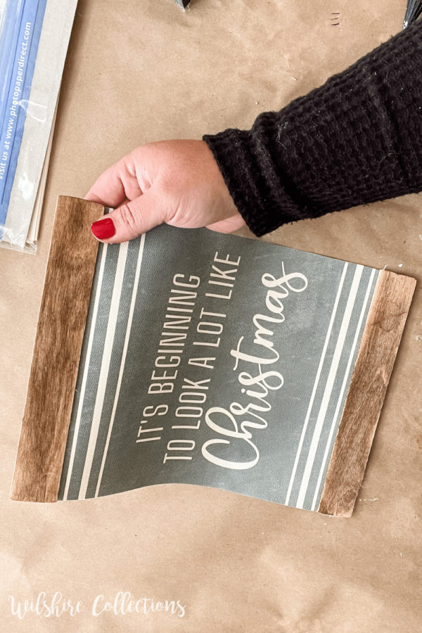 DIY Canvas sign using a printable - Wilshire Collections