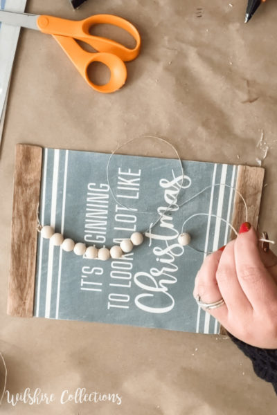 DIY Canvas sign using a printable - Wilshire Collections