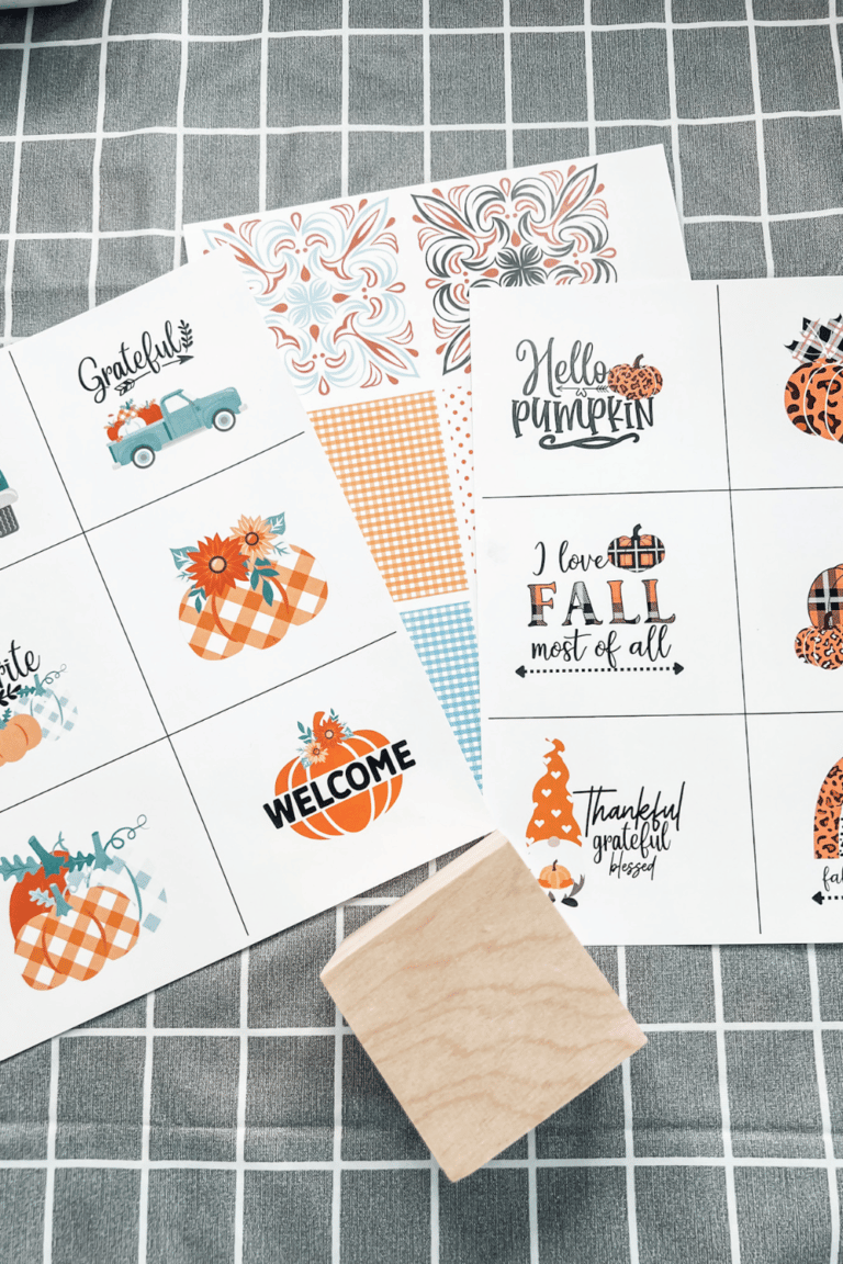 Wood cube craft idea using printables! - Wilshire Collections