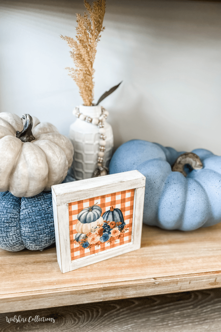 Easy DIY fall sign using a printable - Wilshire Collections