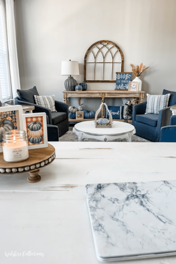 Blue Fall decor ideas and inspiration - Wilshire Collections