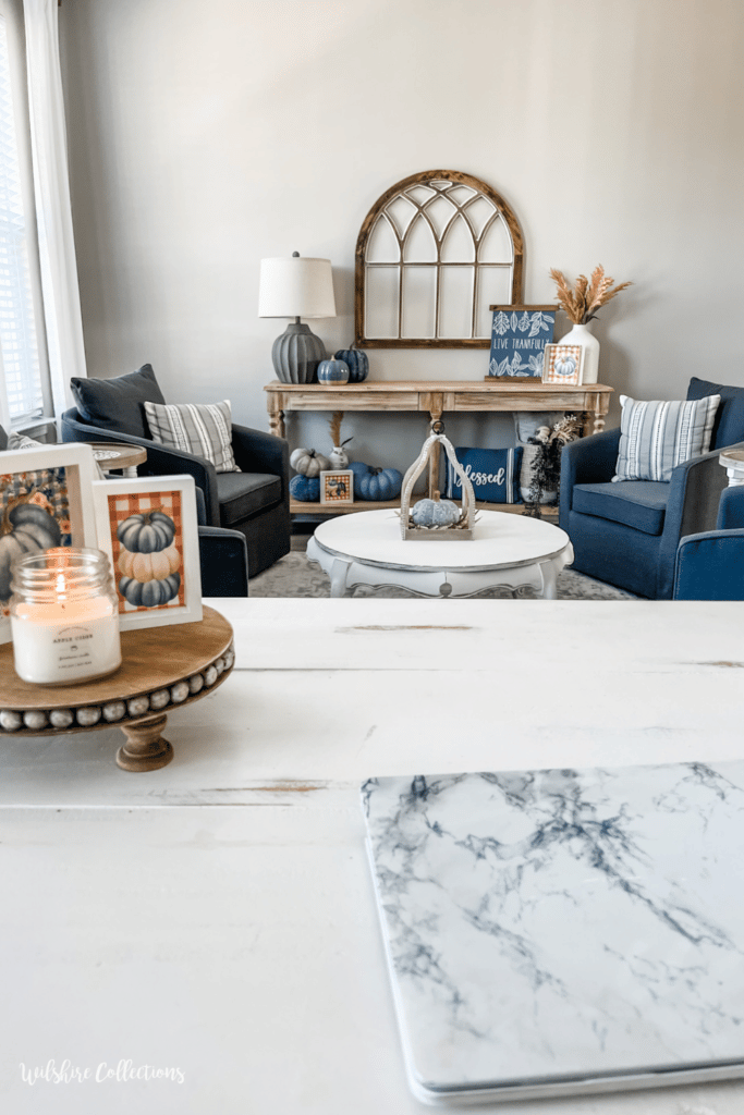 Blue Fall decor ideas and inspiration - Wilshire Collections