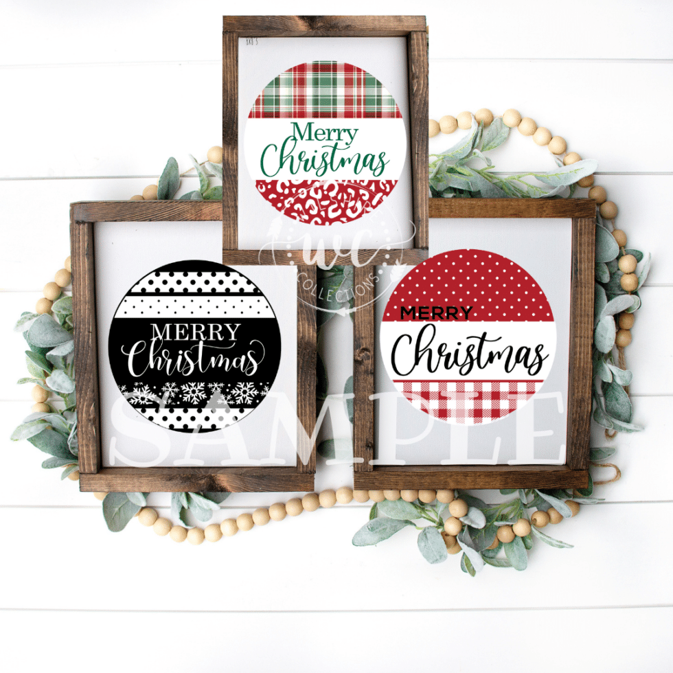 2 easy Christmas DIY's using printables! - Wilshire Collections